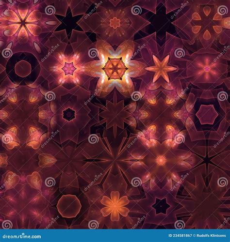 Abstract Computer Generated Fractal Design A Fractal Is A Never Ending Pattern Stock