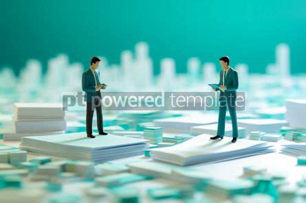 Blurred Tilt Shift Photograph Of Business Men Standing On Table Historical Documentation In