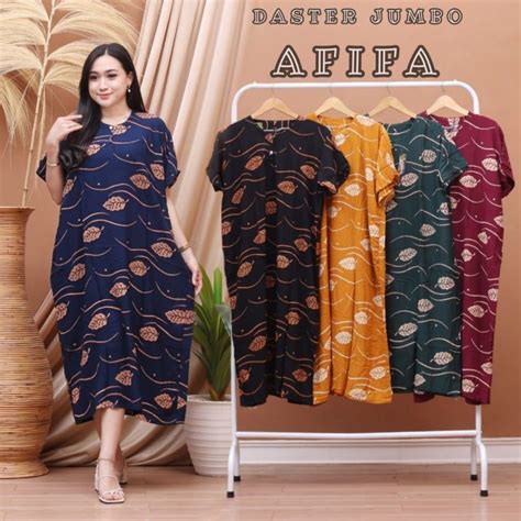 Daster Batik Wanita Terkini Dress Batik Wanita Busana Wanita Motif Afifah Terbaru Model Busui