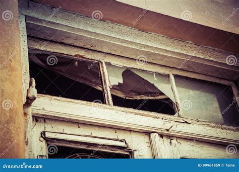 Broken Window Stock Image Image Of Wall Crime Pieces 99964859