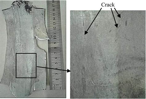 Crack Experimental Results By Rolling Download Scientific Diagram