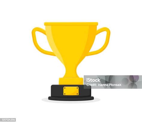 트로피 골든 컵 플랫 스타일로 우승자 컵 상금 챔피언 벡터 아이콘입니다 트로피에 대한 스톡 벡터 아트 및 기타 이미지 트로피 스포츠 레이스 1위 Istock