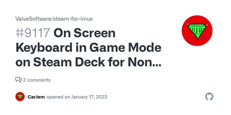 On Screen Keyboard In Game Mode On Steam Deck For Non Steam Games Uses Desktop Keyboard Window