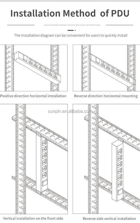 Customized Power Distribution Unit Server Rack Accessories Pdu Data Center Standards Universal