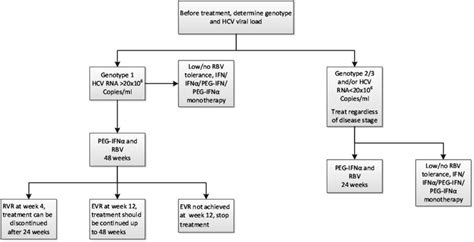 Flow Chart Of Treatment Regimen Guidelines For Chronic Hepatitis C