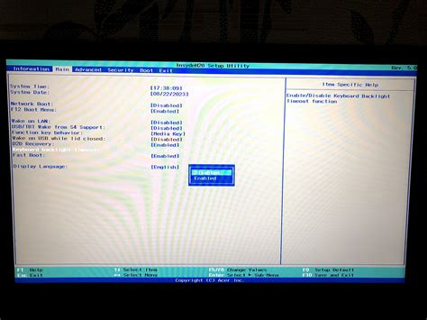 Acer Aspire A G Keyboard Backlight To Activate Permanently Acer Community