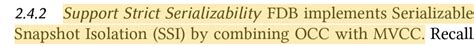 Transactions Serializable Snapshot Isolation Distributed Computing