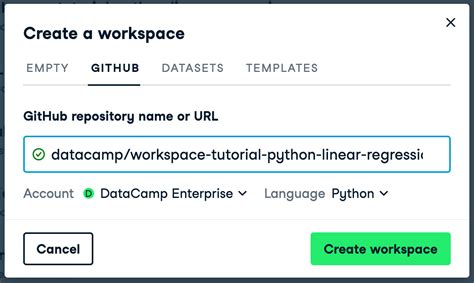 Github Datacampworkspace Tutorial Python Linear Regression Notebook For A Video Tutorial On