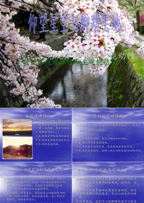 仰望星空与脚踏实地PPT模板下载 编号qjvmewor 熊猫办公