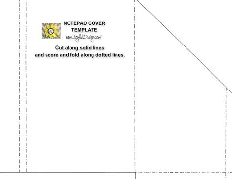 PAPER NOTEBOOK COVER TUTORIAL TEMPLATE JOYFUL DAISY