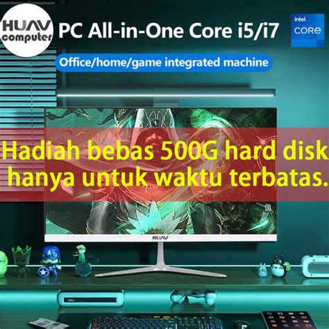 Jual NEW Huav Intel Prosesor Core I5 I7 Gaming Komputer Full Set PC All In One Full HD 22 24