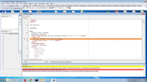 erro ao compilar acbr acbrmonitor plus projeto acbr