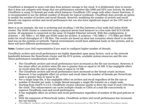 Performance Powerscale Cloudpools And Ecs Dell Technologies Info Hub