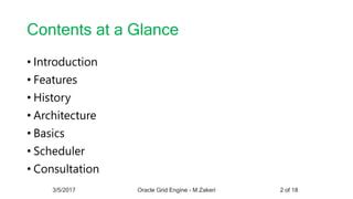 Introduction To Oracle Grid Engine PPT