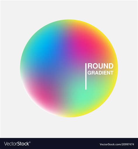 Gradient Orbs Isolated On White Background Vector Image