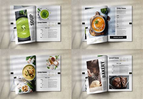 Cookbook Print Layout On Behance Behance