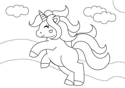 نقاشی اسب تک شاخ ساده، فانتزی و بالدار برای کودکان ستاره