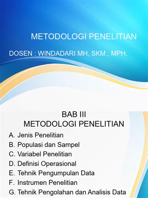 Metode Penelitian Analitik Dan Eksperimen 2 Pdf Sains And Matematika