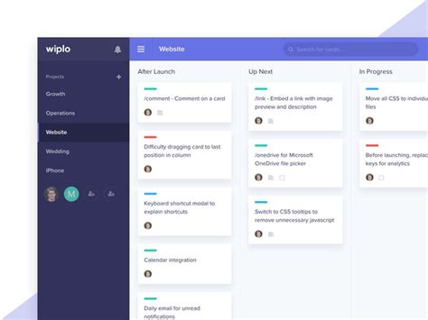 Kanban Project Dashboard Design Kanban User Interface Design