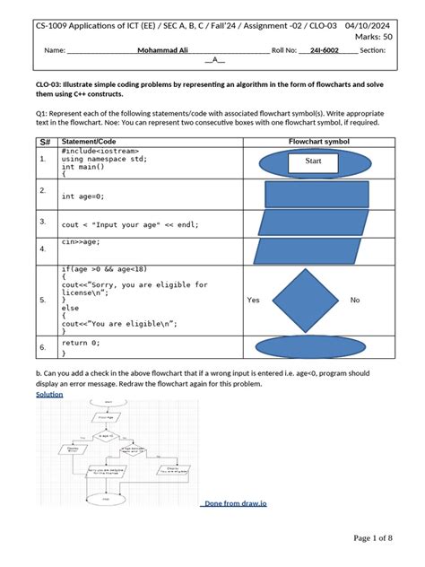 Cs1009 Ict Assingment 02 24i 6002 A Pdf Computer Programming Computer Science