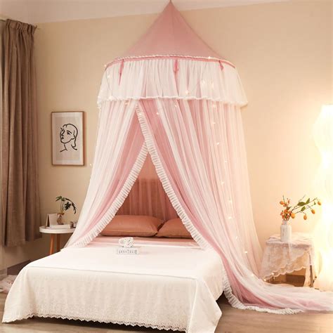 Girl Bed Canopy With Lights White Bed Canopy With Star Lights Girls