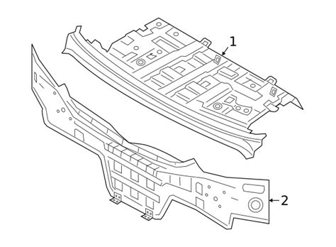2019 2023 Genesis G70 Panel Frame Assembly Pkg Tray Rear 69300 G9100