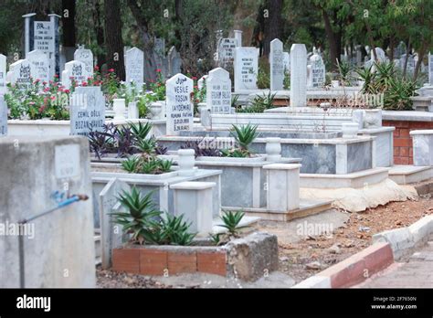Muslim Graveyard Wallpaper View Of Muslim Cemetery With Graves And
