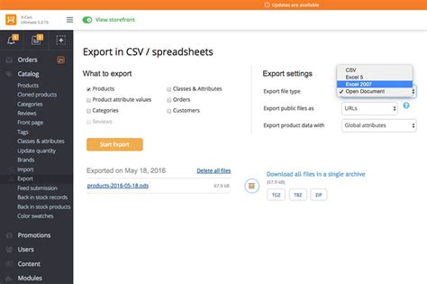 Excel Export Import