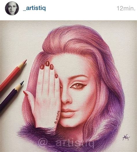 Adele By Artistiq Celebrity Drawings Drawings Instagram Art