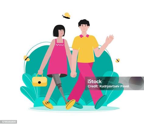 장애인 캐릭터 플랫 만화 벡터 일러스트 레이션 격리 된 사람들 12월에 대한 스톡 벡터 아트 및 기타 이미지 12월 개념 건강관리와 의술 Istock