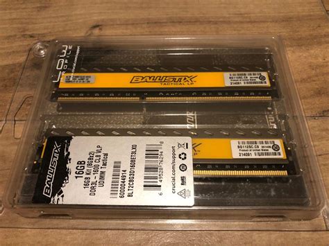 Crucial Ballistix 16gb Ddr3 1600 Cl8 135v Vlp Udimm Tactical