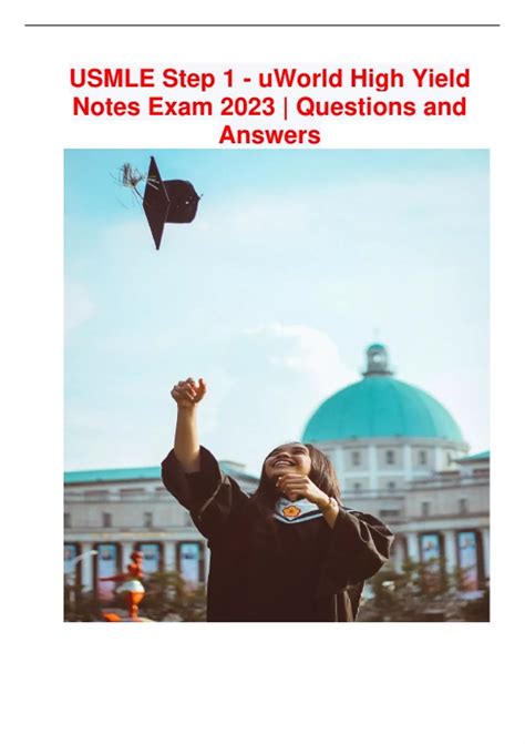Usmle Step 1 Uworld High Yield Notes Exam 2023 Questions And Answers Usmle Step 1 Stuvia Us