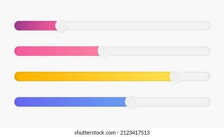 Scrollbar Colorful Set Modern Design Your Stock Vector Royalty Free Shutterstock