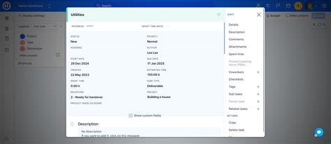 WBS Documentation Easy Project