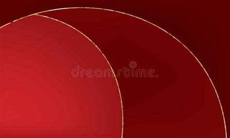 Luxury Abstract Red Background With Golden Lines Stock Vector Illustration Of Curves Deluxe