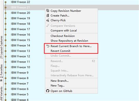 Git What Are Differences Between Revert Revert Commit And Reset Current Branch To Here