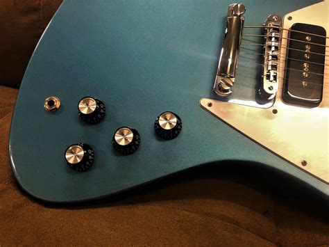 Sold … 2011 Gibson Firebird Non Reverse Iii With 3 P90s 2011 Pelham Blue Black Dot Music
