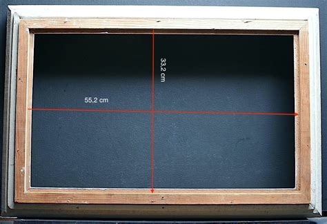 Proantic Cadre Années 50 Feuillure 55 X 33 Cm Format 10m Frame Ref
