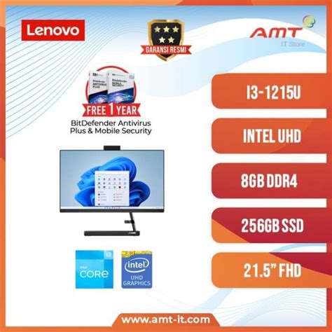 Promo Lenovo Ideacentre Aio 3 22iap7 I3 1215u 8gb 256gb Ssd 21 5 Fhd Dos White Diskon 6 Di