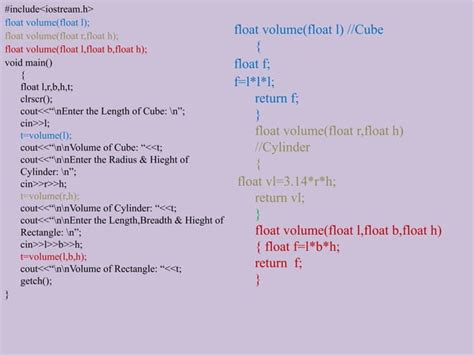 Function Overloading In C Programming Language Ppt