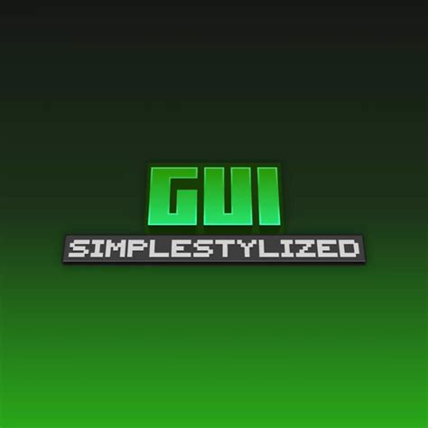 Gui Simplestylized Minecraft Texture Pack