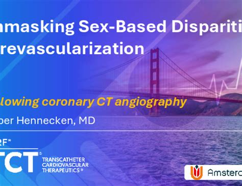 Tct 421 Unmasking Sex Based Disparities In Revascularization And