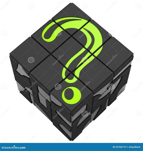 Red Cube With Question Mark Stock Photo CartoonDealer Com 23641344
