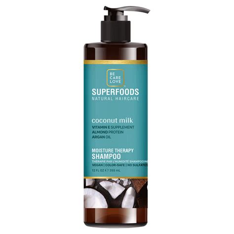 Be Care Love Superfoods Coconut Milk Moisture Therapy Shampoo 12 Oz
