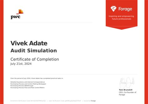 Pwc Certificate Pdf