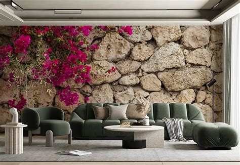 کاغذ دیواری طرح سنگ