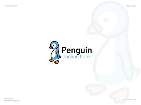 Cute Penguin Logo Design Vector Illustration 17476348 Vector Art At