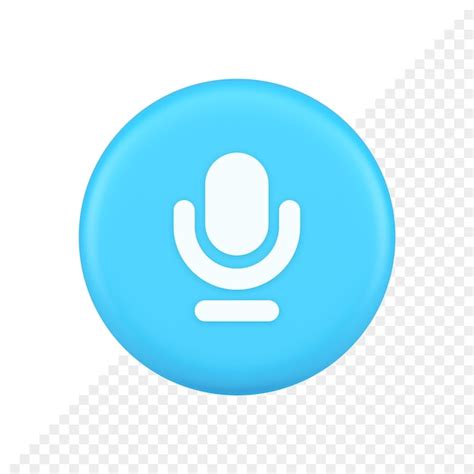 Premium Psd Microphone Sound Live Recording Button Web App Design
