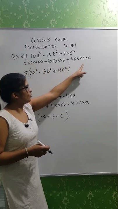 Factorisation Chapter 14 Ex 14 1 Q 2 Class 8 Maths Shorts Maths Class8 Viral Ytshorts