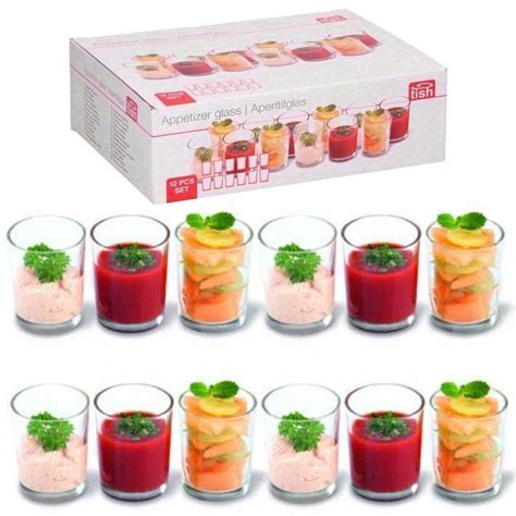 12 Pieces Shot Glass Appetizers By Geezy Ukbuyzone Shot Glass
